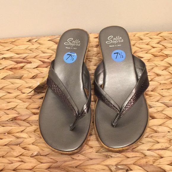 Sotto Sopra | Shoes | Wedge Sandals | Poshmark